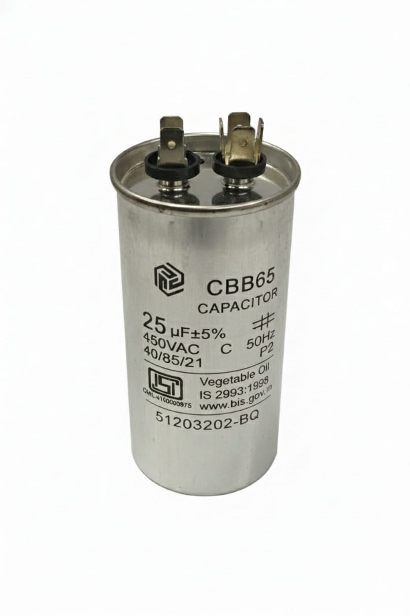 AIR CONDITIONER OUTDOOR COMPRESSOR CAPACITOR 25MFD / 450VAC CODE 5695 ...