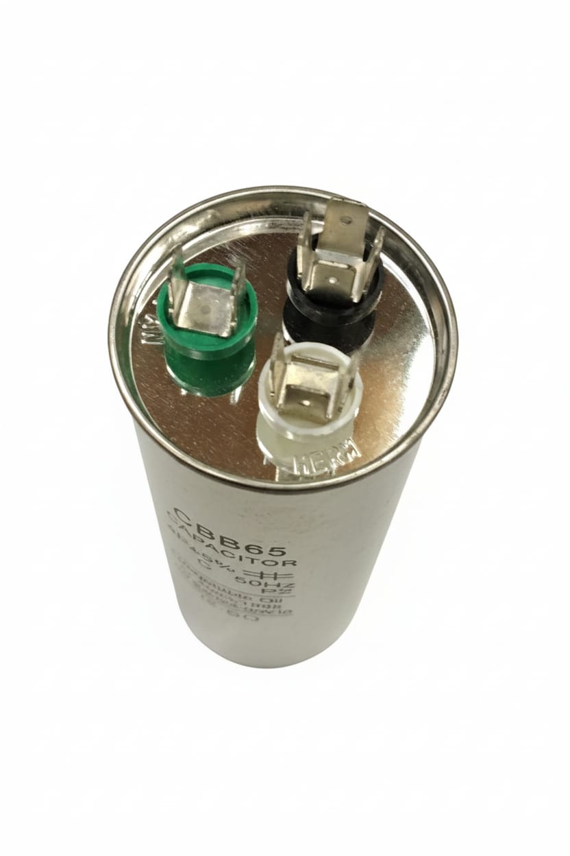 AIR CONDITIONER OUTDOOR COMPRESSOR CAPACITOR 55+2MFD / 450VAC CODE 5786 ...